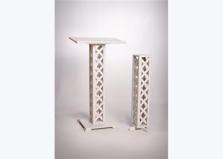 Lattice Guest Book Stand & Plant Stand - Alexis Party Rental