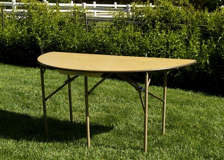 60" Half Round Table - Alexis Party Rental