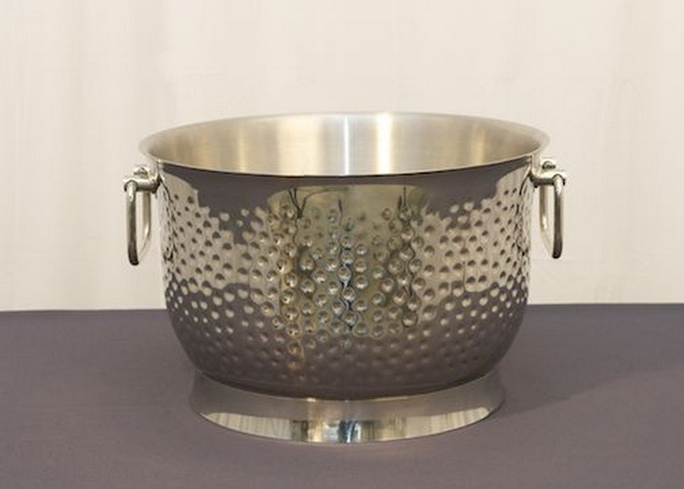 Tabletop Hammered Beverage Tub - Alexis Party Rental