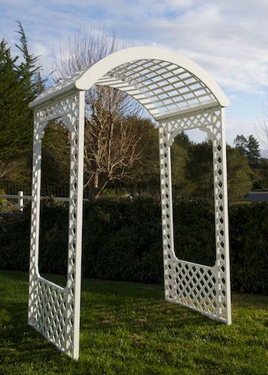 Arch, White Lattice Deluxe - Alexis Party Rental
